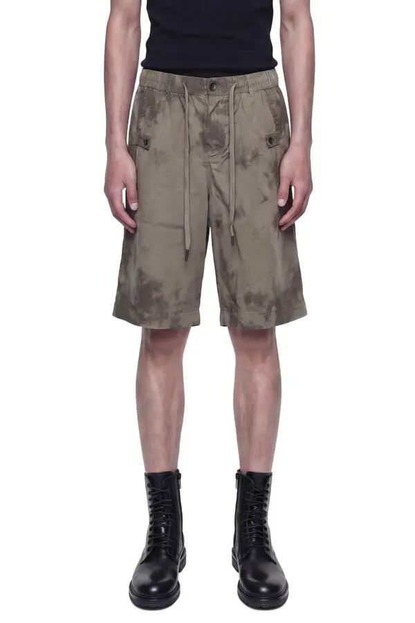 ANDREA YA AQOV Cupro Cotton Tie-dye Shorts