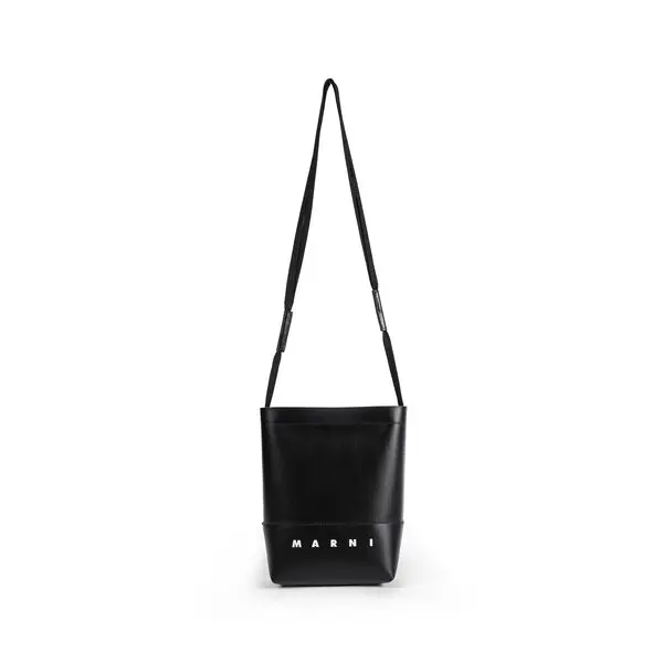 Marni Shoelace Strap Crossbody Bag - Black