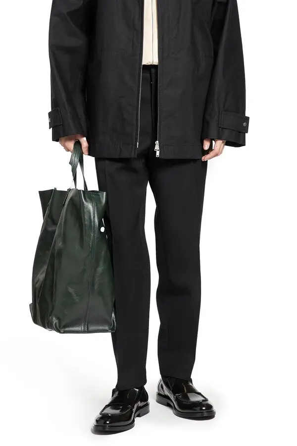 JIL SANDER Wool Gabardine Tapered Trousers