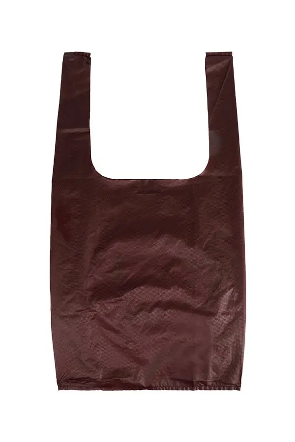 Our Legacy Grocery Bag In Carmine Nylon Guard Grid - Red