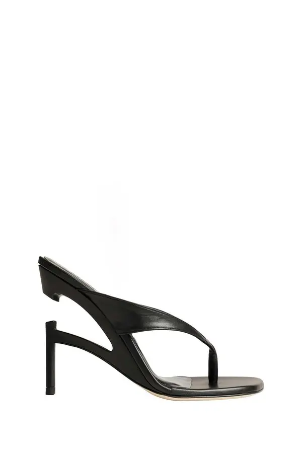 NVL GARDE Nappa Leather Broken Heel Thong Sandals