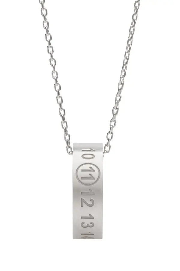 MAISON MARGIELA Number Pendant Necklace - Silver