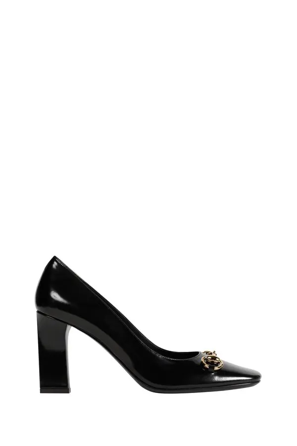 Gucci Signora Pumps With Horsebit Detail - Black