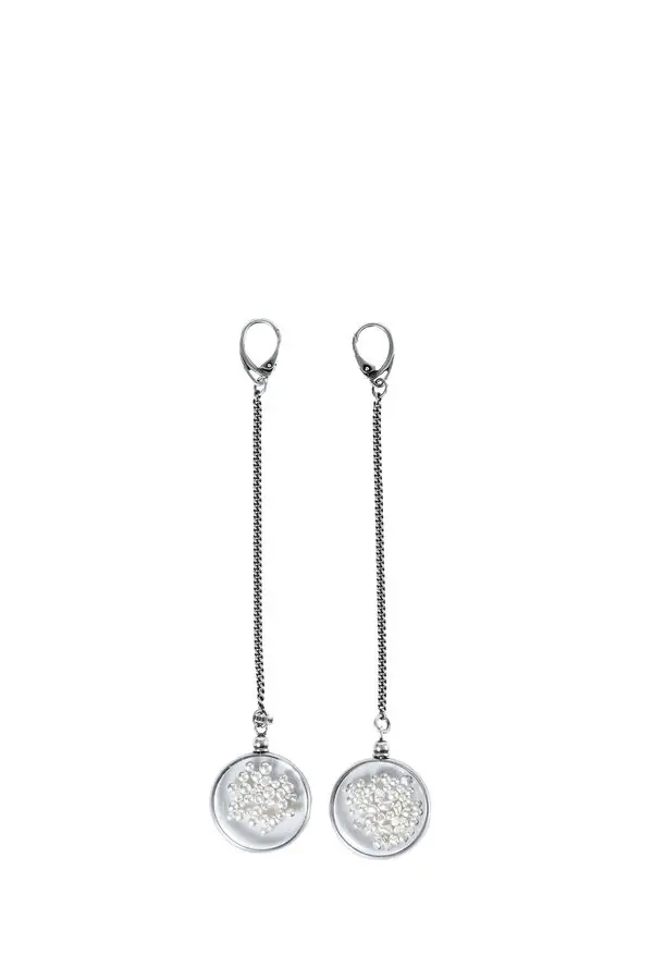 ANN DEMEULEMEESTER Bilha Medallion Earrings In Antique - Silver