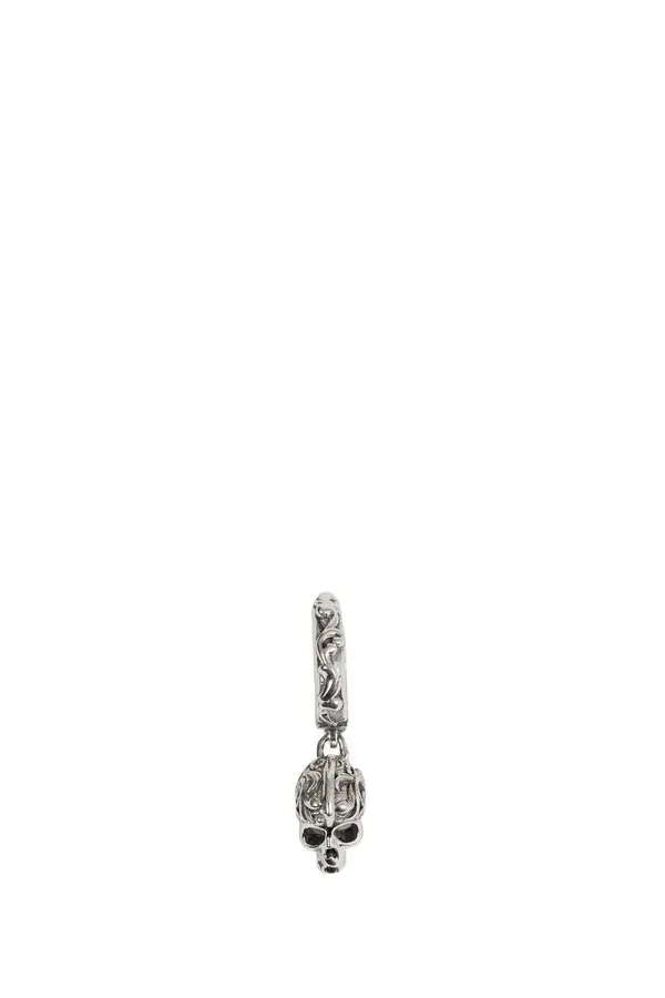 Emanuele Bicocchi Sterling Skull Drop Earring