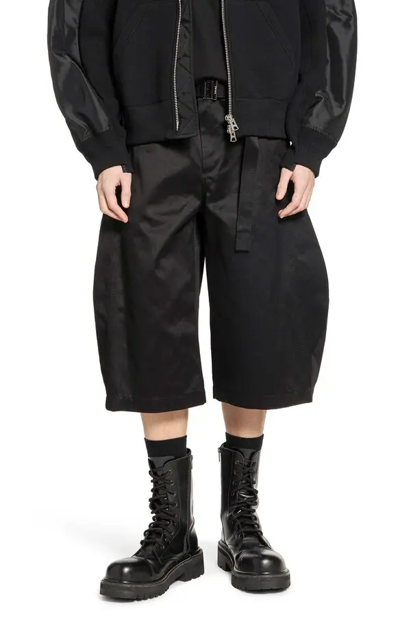 Sacai Cotton Chino Pants With Detachable Buckle Belt