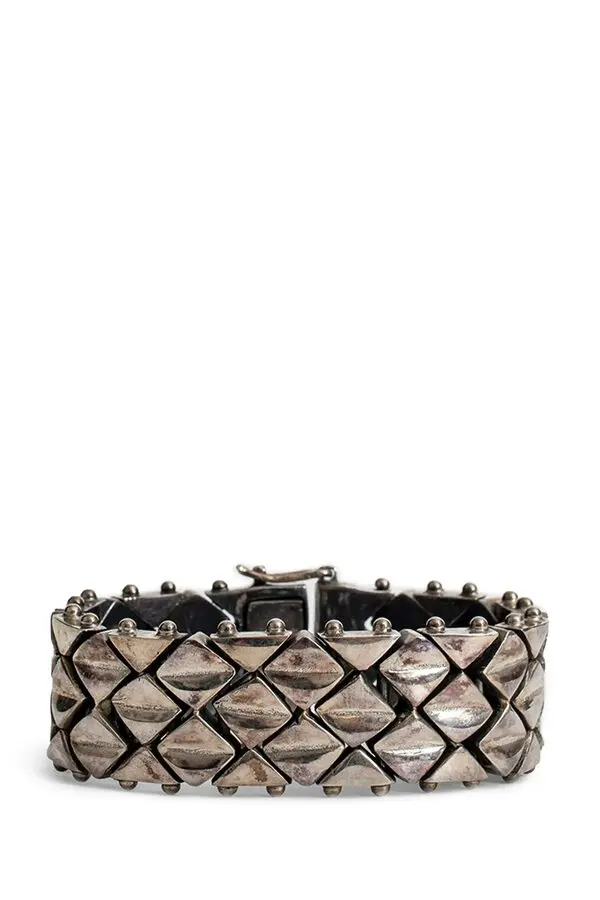 KD2024 Interconnected Scales Bracelet - Silver