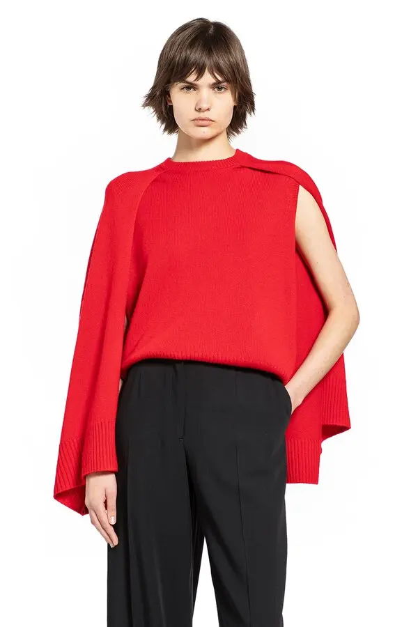 TOTEME Crew Cape Knit - Red