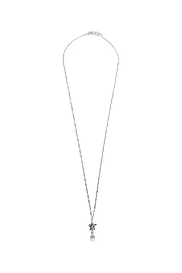 Emanuele Bicocchi Sterling Pearl Pendant Necklace - Silver