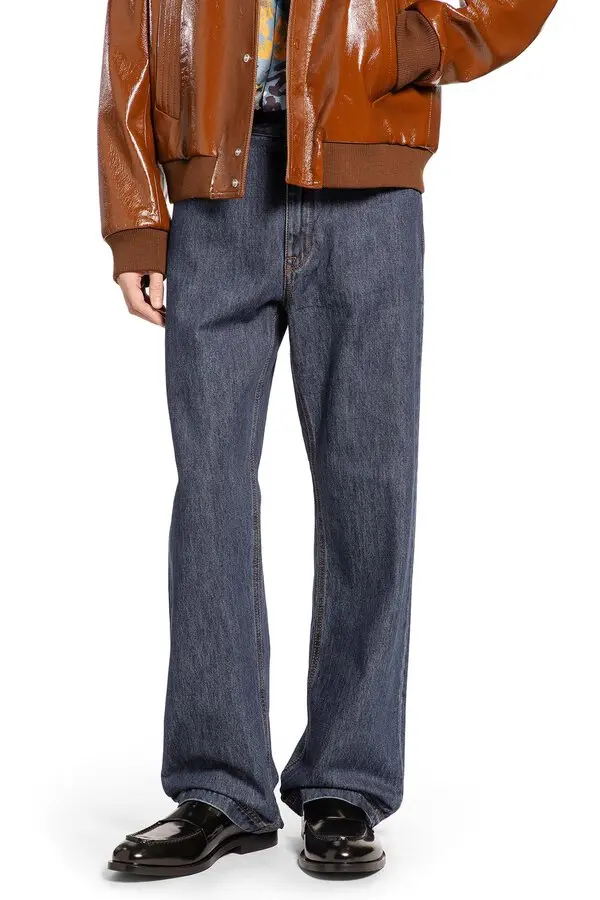 Fendi 5-pocket Straight Leg Jeans - Blue