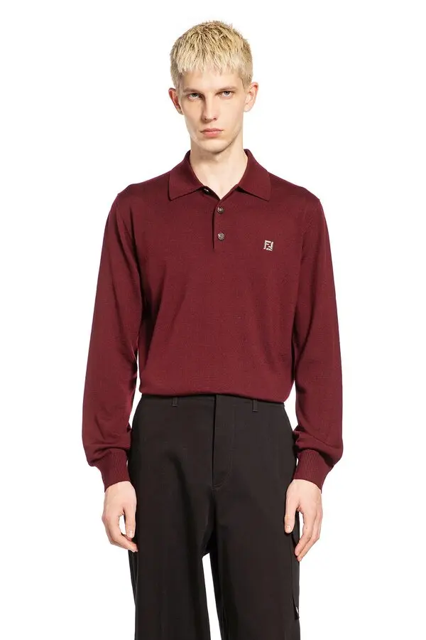 Fendi Wool Polo Shirt