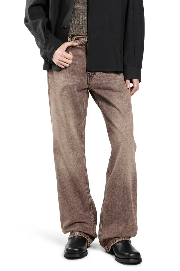 Our Legacy Carlson Cut Jeans In Clay Breeze Wash - Brown