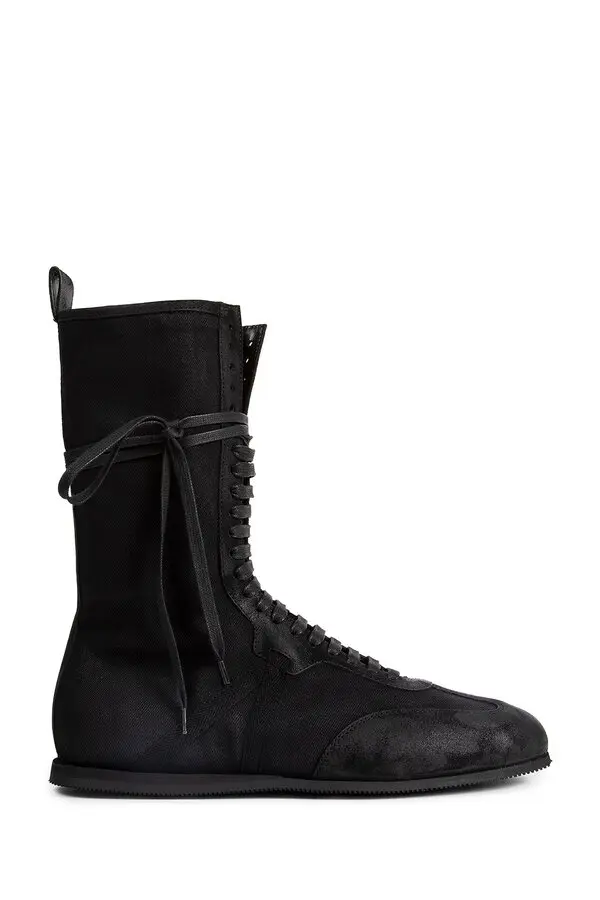 ANN DEMEULEMEESTER Fides Soft High-top Boxing Sneakers