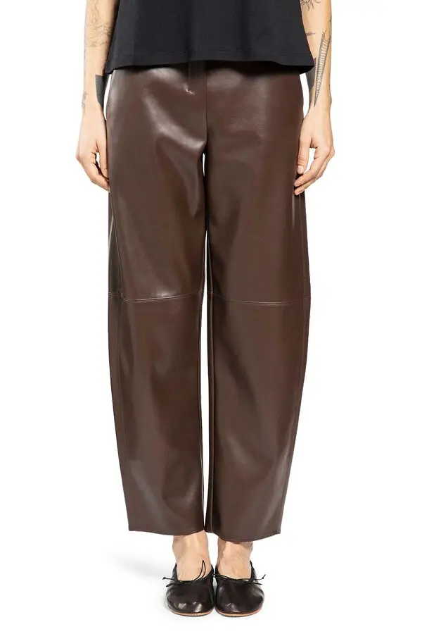 Max Mara Coated Barrel Leg Trousers