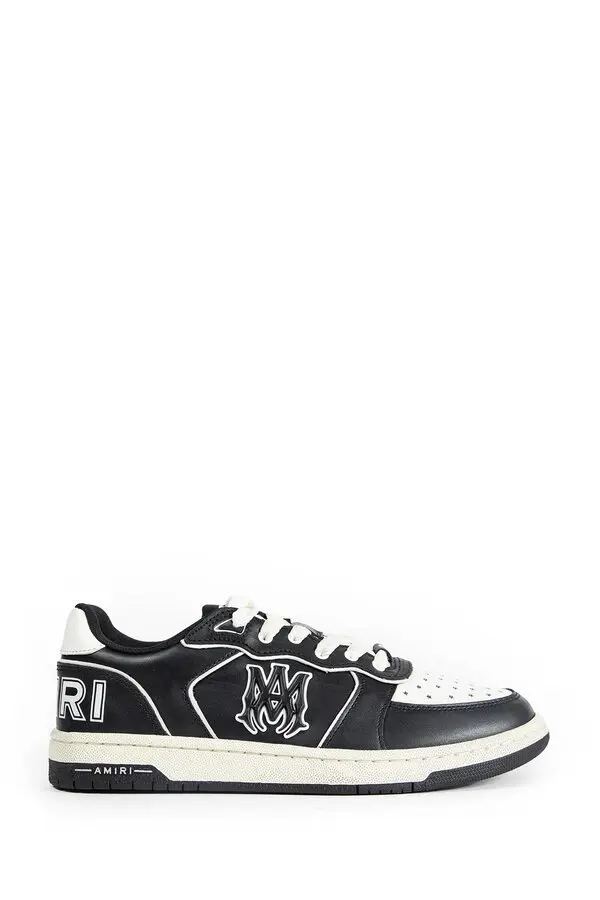 Amiri Newport Leather Sneakers - Black