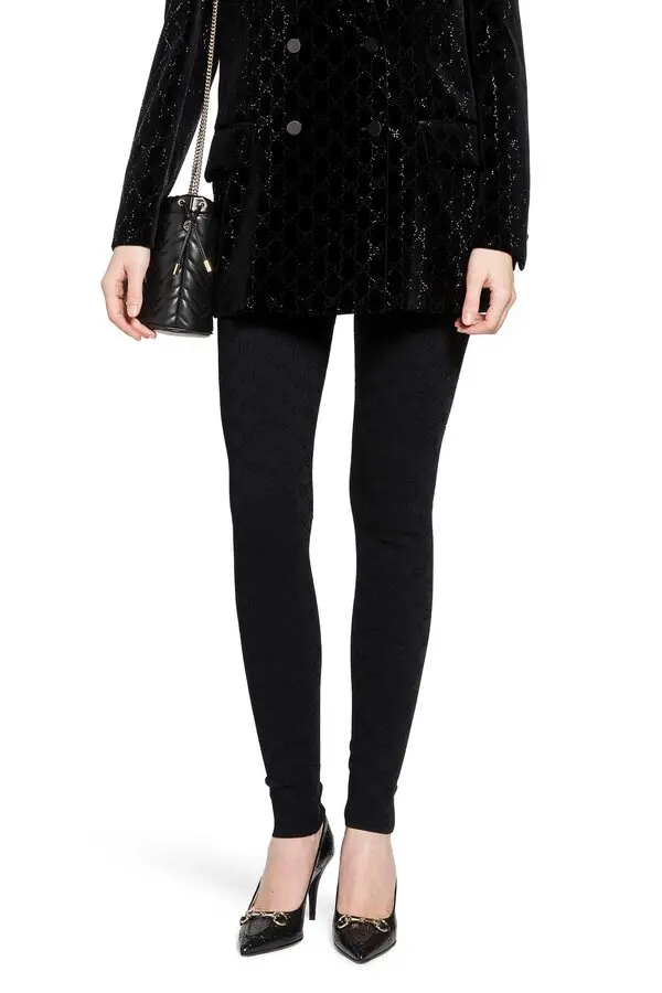 Gucci Viscose Gg Jacquard Leggings