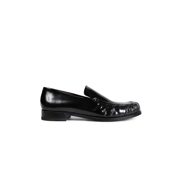 LARDINI Leather Loafers - Black