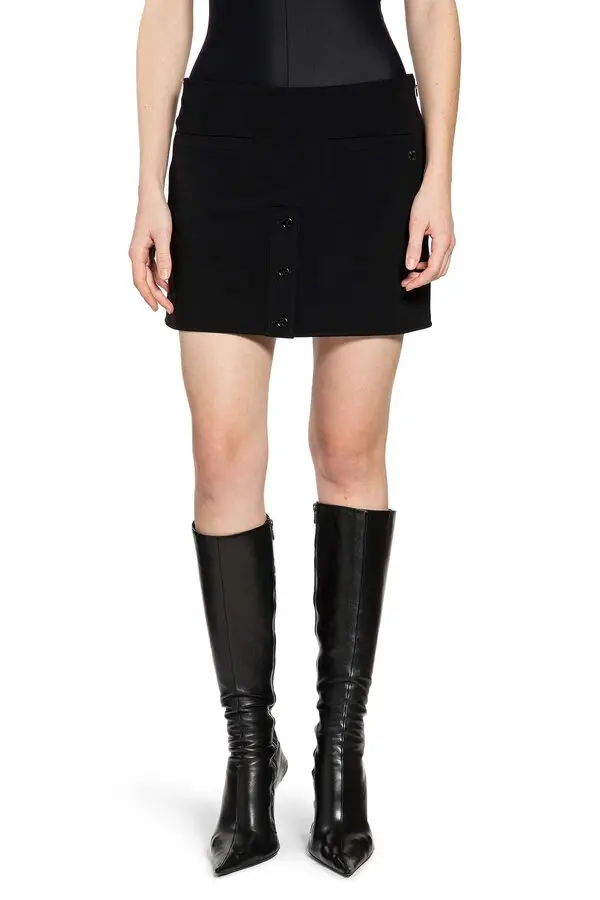 COURREGES Buttoned Mini Skirt