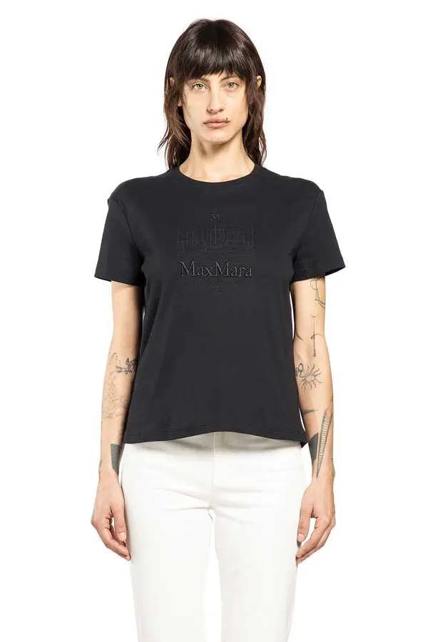 Max Mara Embroidered Cotton T-shirt