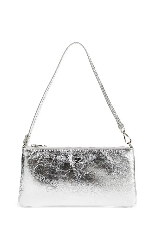 COURREGES Zipped Leather Pouch