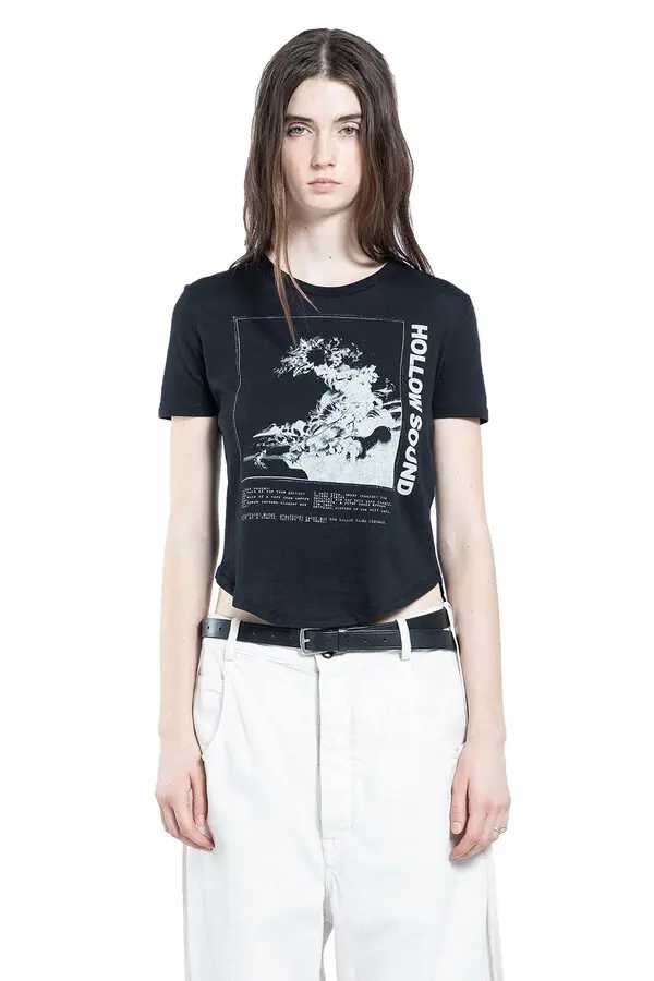 ANN DEMEULEMEESTER Hollow Sound" Graphic Cotton T-shirt