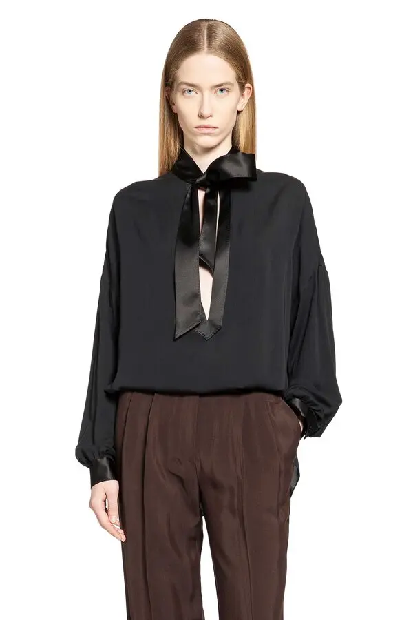 TOM FORD Tuxedo Detailed Tunic Shirt In Silk