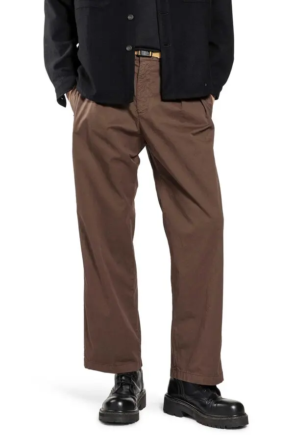 WHITE SAND Belted Chinos