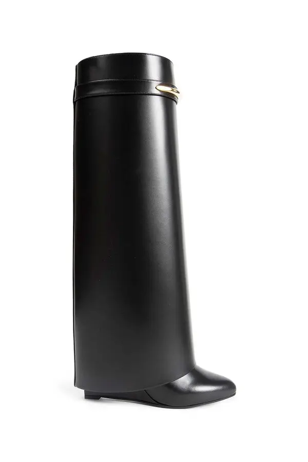 Givenchy Shark Leather Boots - Black