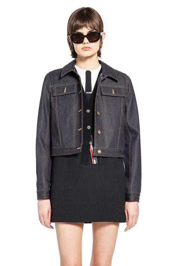 Thom Browne Selvedge Denim Cropped Jacket