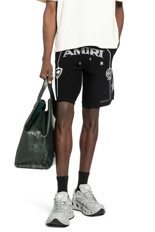 Amiri Cotton Crochet Knit Sport Shorts