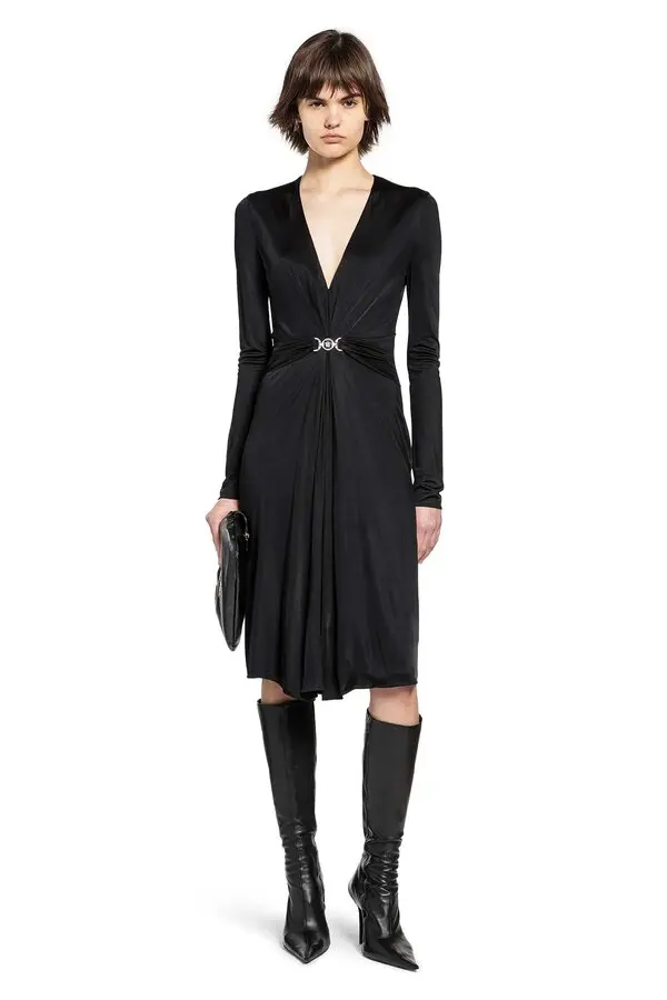 Versace Viscose Jersey Midi Dress