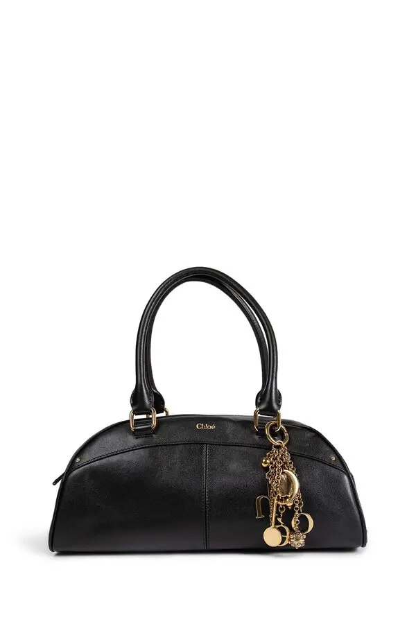 Chloé Soft Leather Bowling Bag - Black