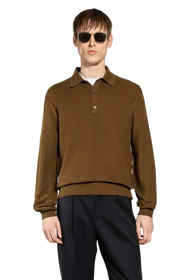 TOM FORD Cotton Silk Knit Polo Shirt