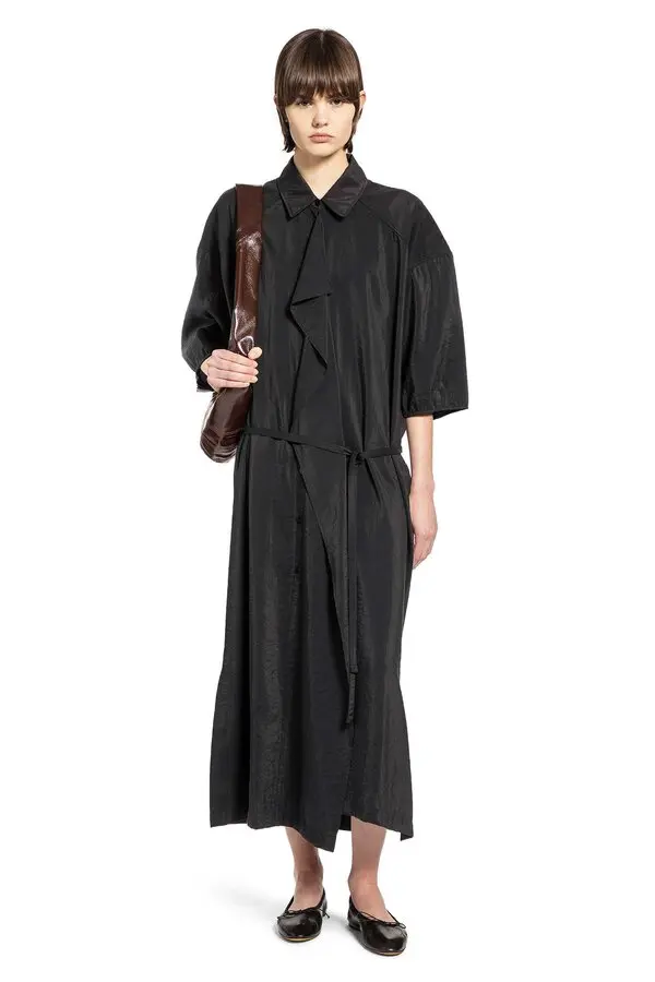 LEMAIRE Dry Silk Asymmetrical Shirt Dress