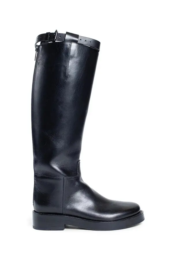 ANN DEMEULEMEESTER Maine Lux Leather Riding Boots