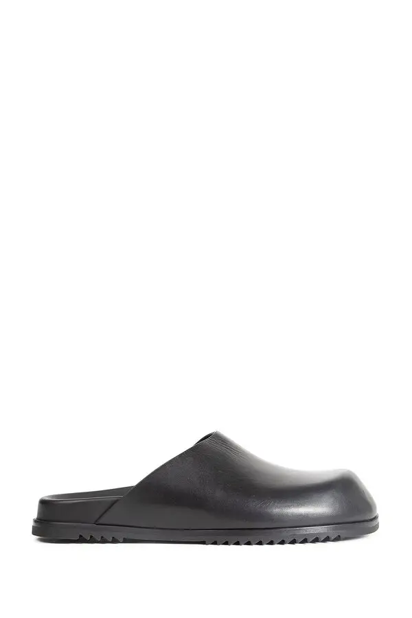 Rick Owens Groppone Cow Leather Temple Mules