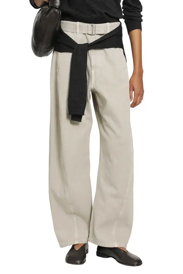 LEMAIRE Twisted Belted Twill Pants