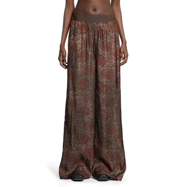 UMA WANG Pansy Printed Pants - Red