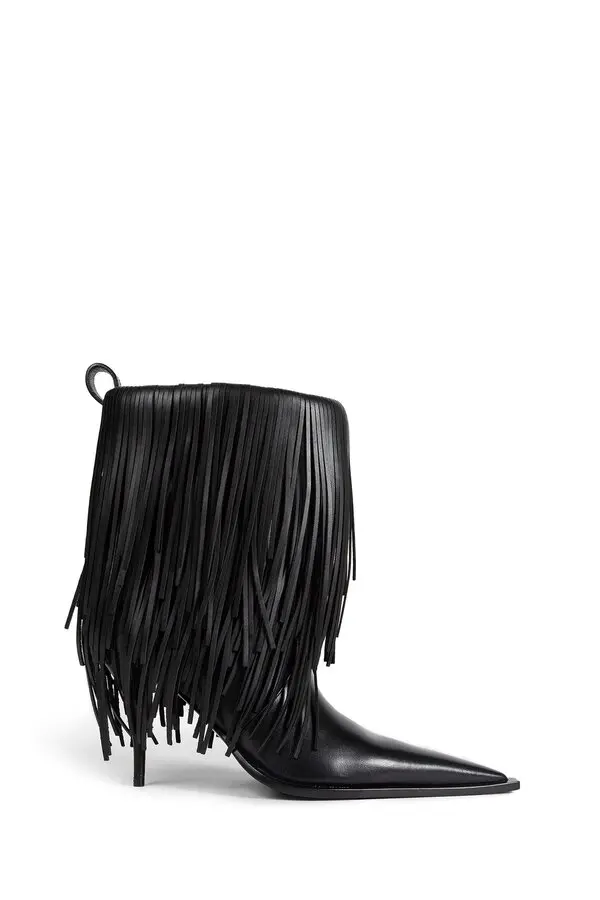 Balenciaga Avenue Fringe Ankle Boots