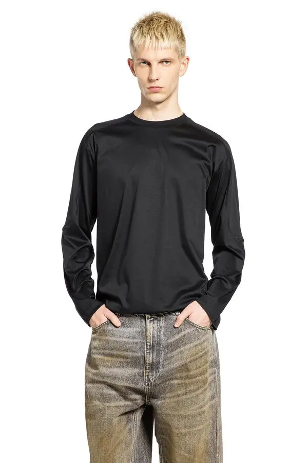Herno Interlock Jersey Long Sleeve T-shirt - Black