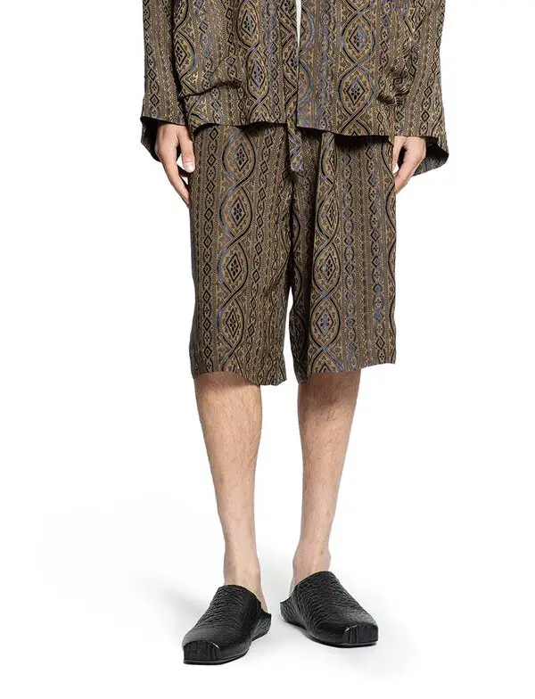 UMA WANG Printed Bermuda Shorts