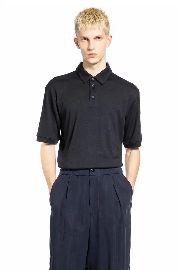 Giorgio Armani Pure Cashmere Interlock Polo Shirt