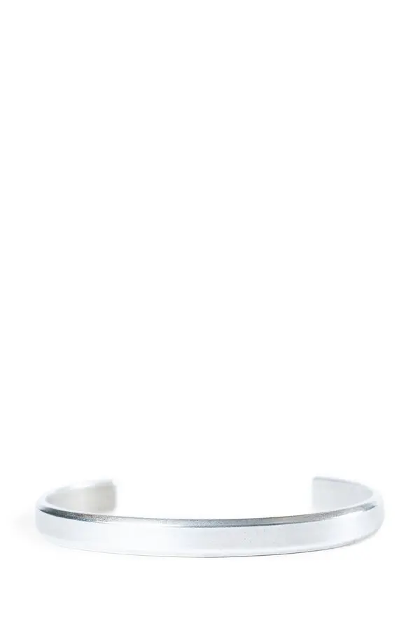 ANN DEMEULEMEESTER Engraved Squared Cuff Bracelet - Silver