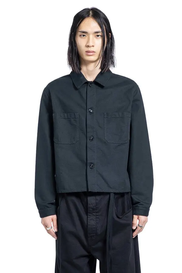 ANN DEMEULEMEESTER Juel Boxy Overshirt - Black