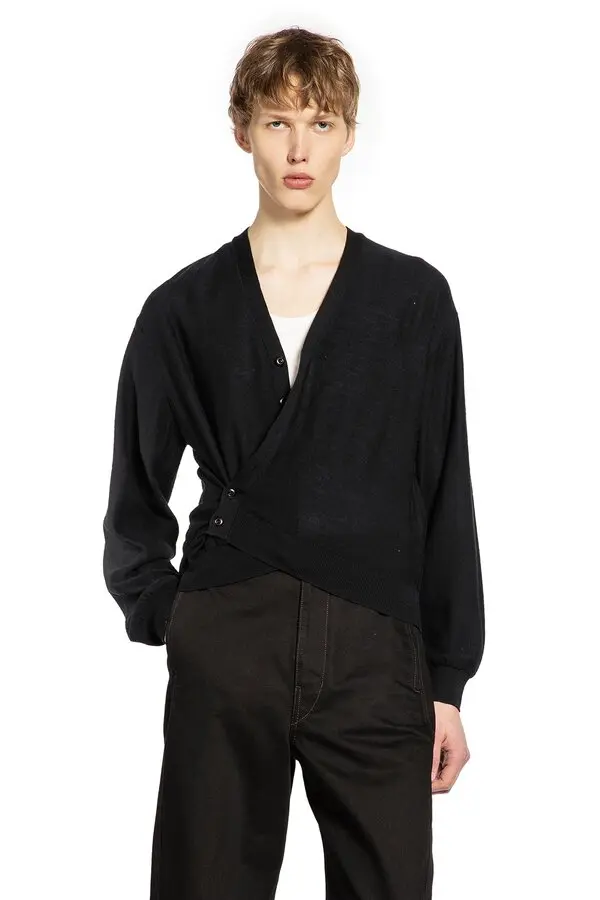 LEMAIRE Twisted Cardigan - Black