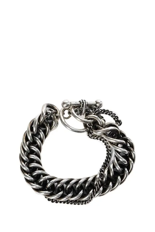 ANN DEMEULEMEESTER Hinna Double Chain Bracelet - Silver