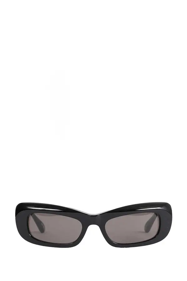 Balenciaga Diva Rectangle Sunglasses - Black