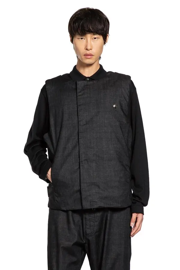 MASSIMO OSTI STUDIO Resin And Garment Dyed Vest