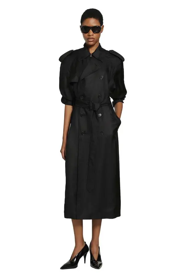 Saint Laurent Silk Trench Coat