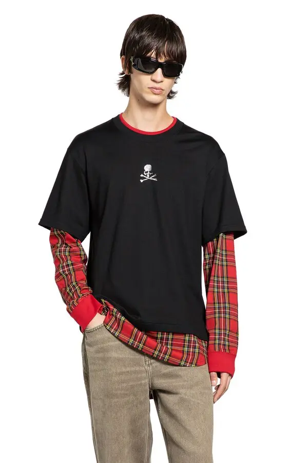 MASTERMIND WORLD Layered Skull T-shirt